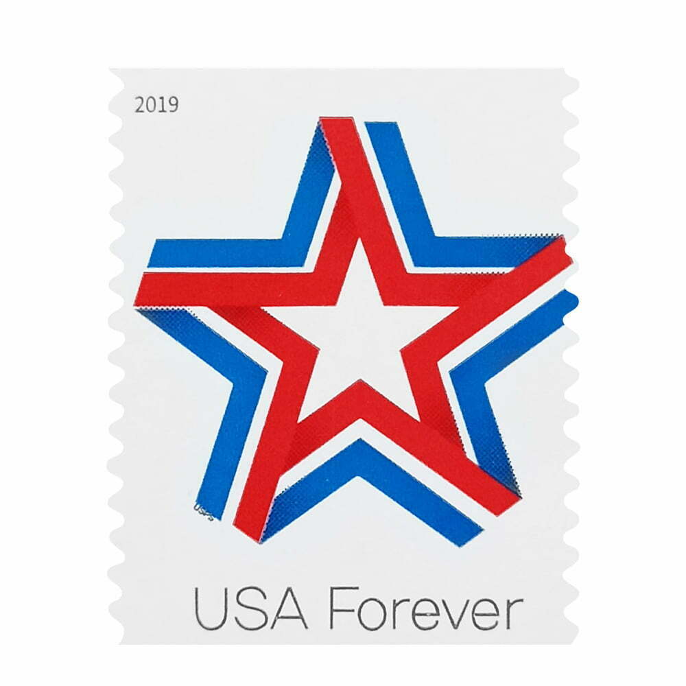 Star Ribbon Stamps - 2019 USPS Forever Stamps - Forever Stamp Store