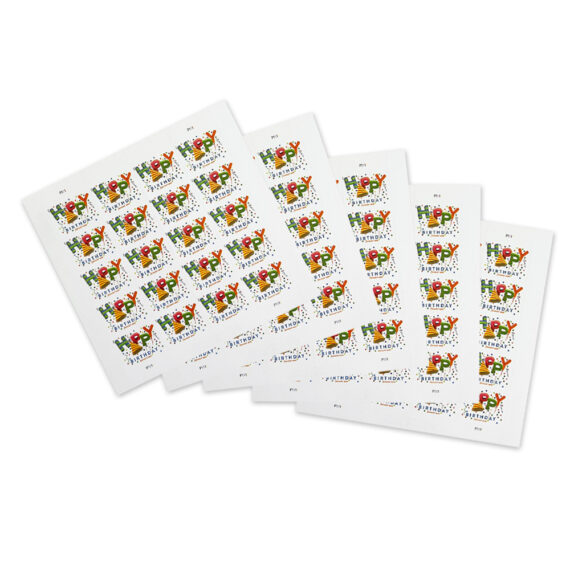 Happy Birthday Stamps - Forever Stamp Store