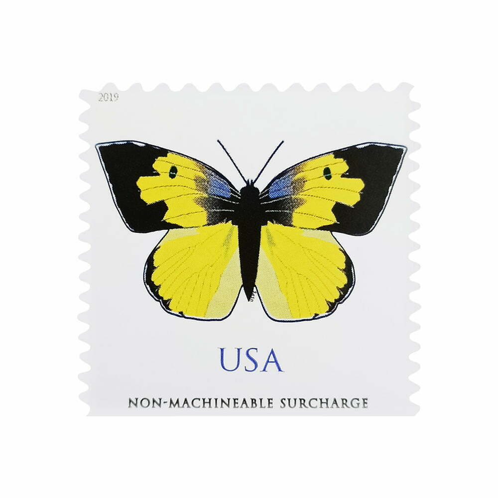California Dogface Butterfly Stamp (99￠ Non-Machineable for Square ...