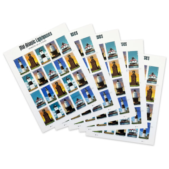 Mid-Atlantic Lighthouses Stamps - Forever Stamp Store