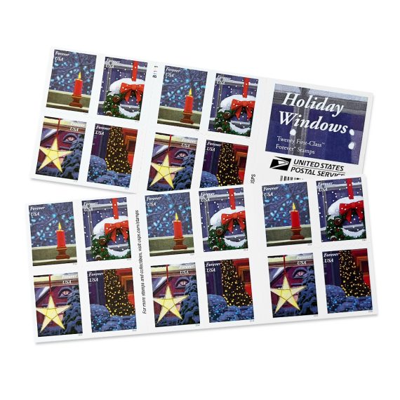 Holiday Windows Stamps - Forever Stamp Store