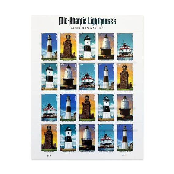 Mid-Atlantic Lighthouses Stamps - Forever Stamp Store
