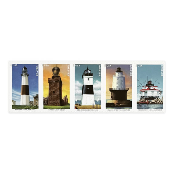 Mid-Atlantic Lighthouses Stamps - Forever Stamp Store