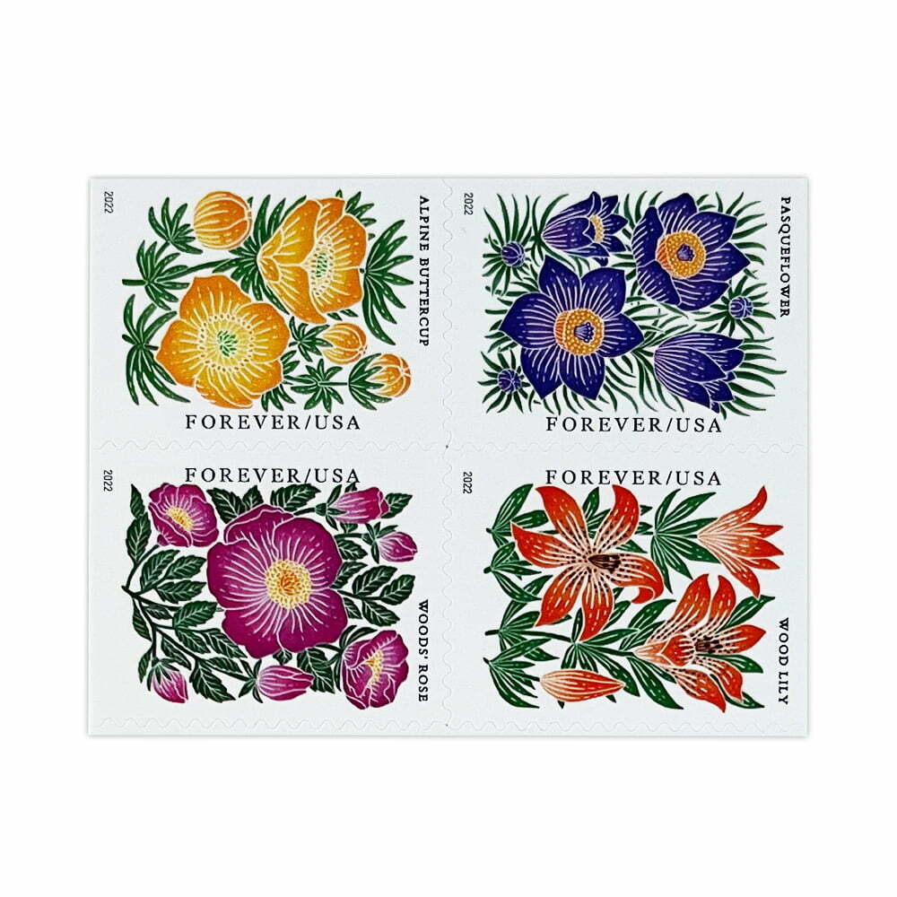 Mountain Flora Stamps - Forever Stamp Store