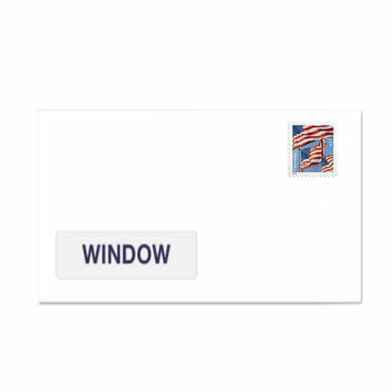 U.S. Flag Forever #10 Window Stamped Envelopes - Forever Stamp Store
