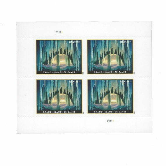 $26.35 Grand Island Ice Caves Stamps - Priority Express Mail - Forever ...