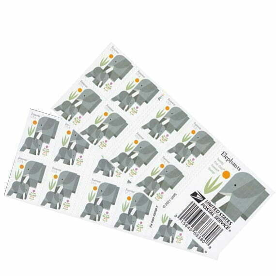 Elephants Stamps - Forever Stamp Store