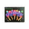 Neon Celebrate Stamp - Forever Stamp Store
