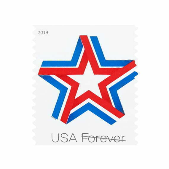 Star Ribbon Stamps - Forever Stamp Store