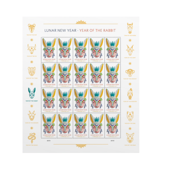 Lunar New Year: Year of the Rabbit Stamps - Forever Stamp Store