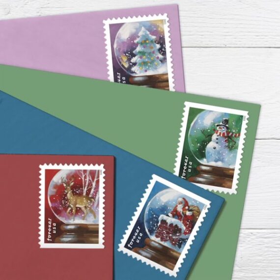 Snow Globe Stamps - Forever Stamp Store