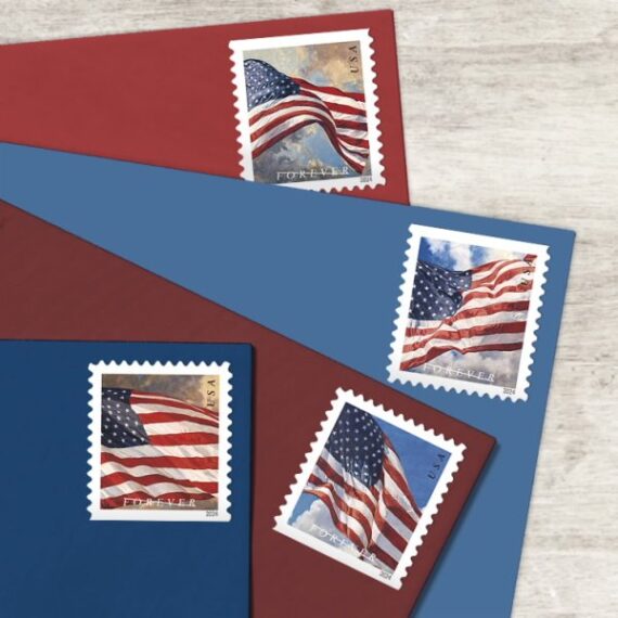 U.S. Flags 2024 Stamps (Roll) - Forever Stamp Store