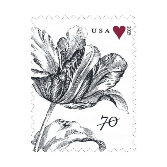 Vintage Tulip Stamp - Forever Stamp Store