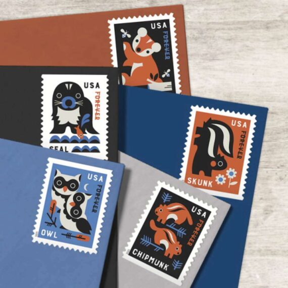 Baby Wild Animals Stamps - Forever Stamp Store